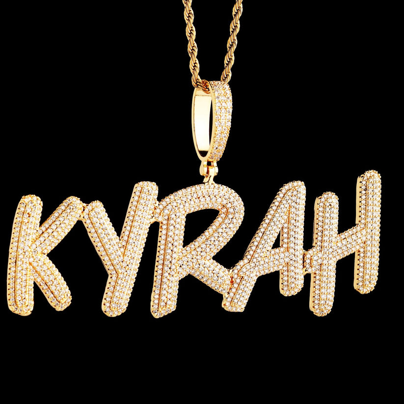 Custom Cursive Letter Name Necklace – HeyIce