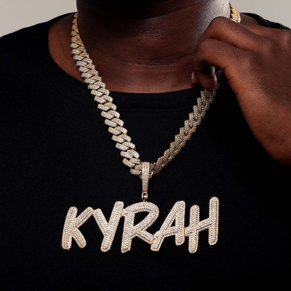 Custom Cursive Letter Name Necklace – HeyIce