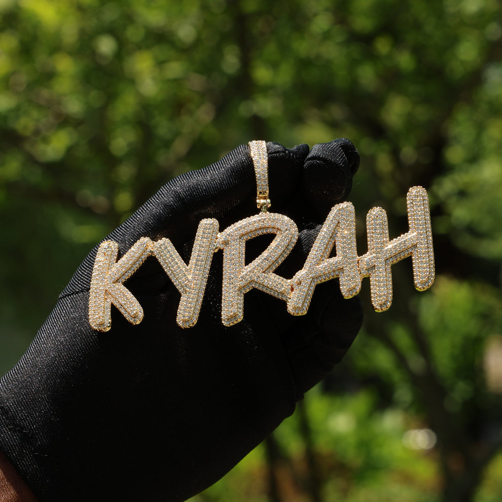 Custom Cursive Letter Name Necklace – HeyIce